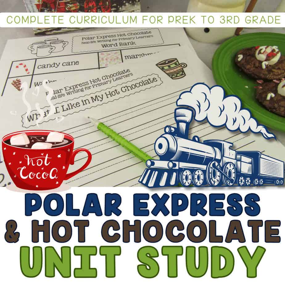 Polar Express & Hot Chocolate Primary Curriculum Bundle