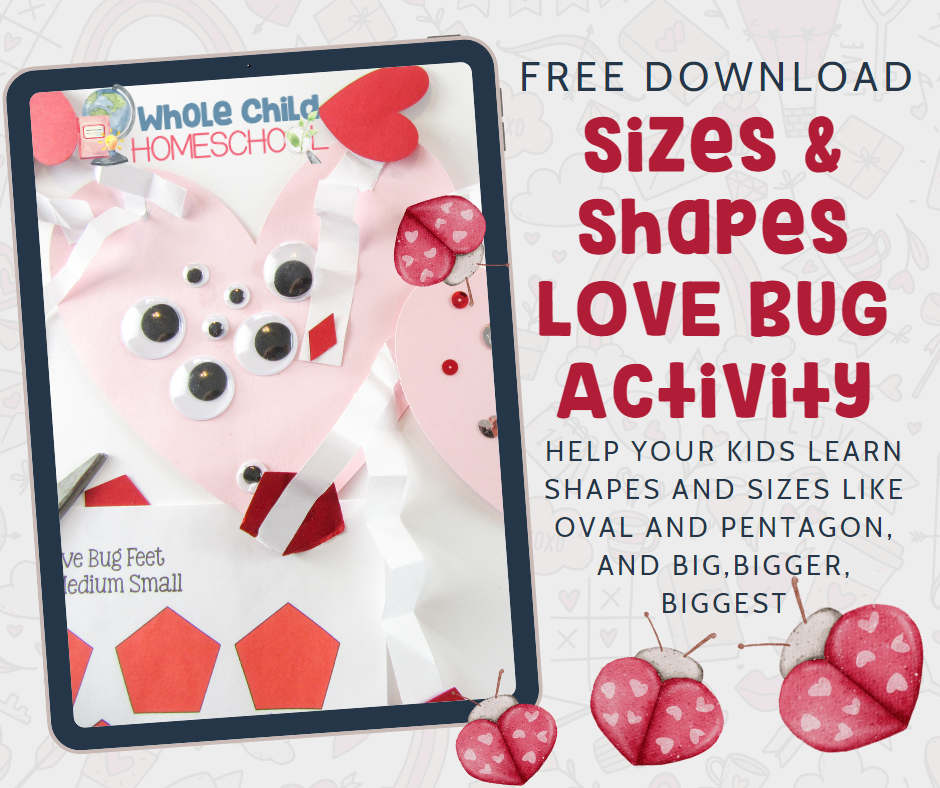Valentine's Language Love Bug Activity for Preschoolers