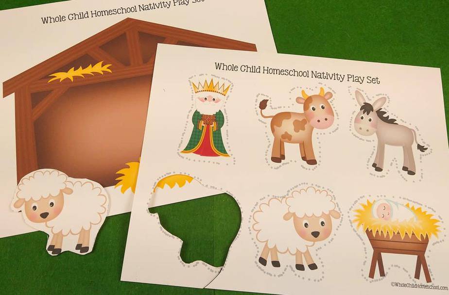 Re-telling the Christmas Nativity Story with Printables & Books