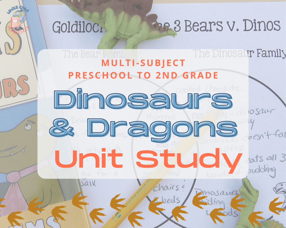 Dinosaurs and Dragons Unit Study for Homeschool Families with Early