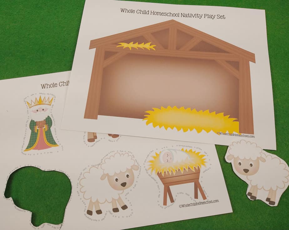 Re-telling the Christmas Nativity Story with Printables & Books