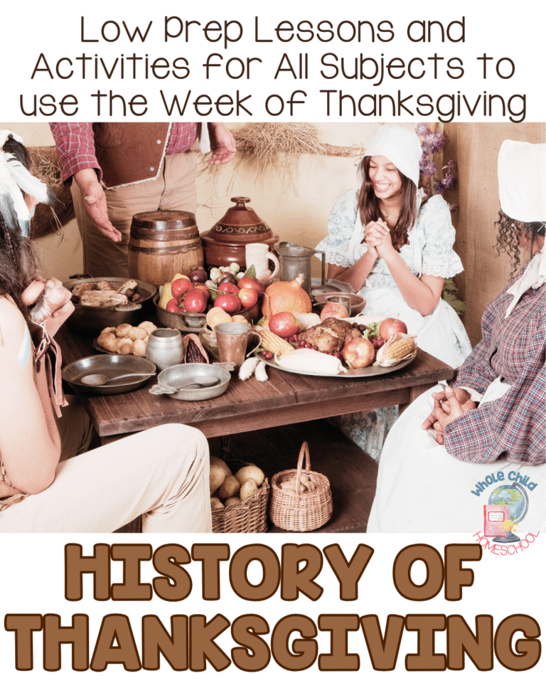 Thanksgiving Unit Study Resources & Printables for All Ages