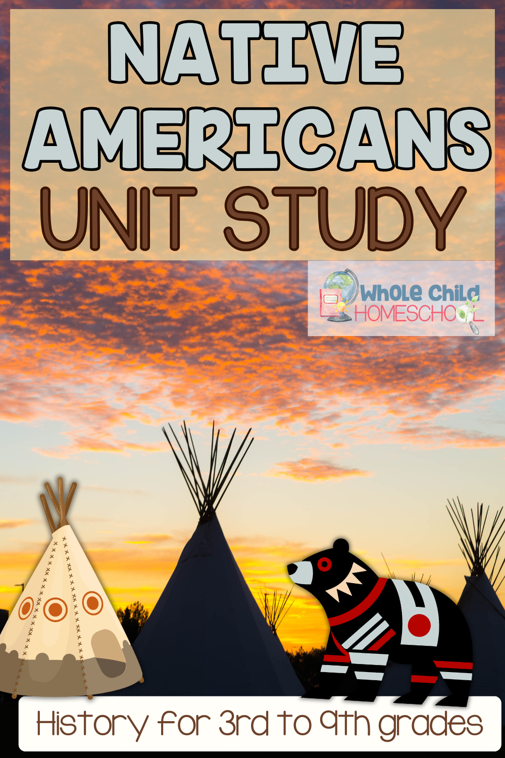 Native American Unit Study for Homeschool Students in 3rd to 9th grades